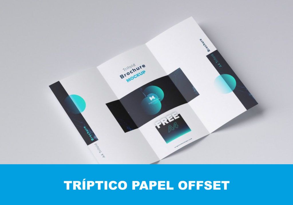 Tríptico papel reciclado - ImprentaMadrid.com